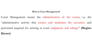 Case and court management | PPT