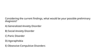 case for anxiety disorders formulation of students | PPT