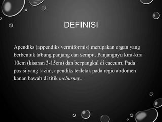 Case apendiks ppt | PPTX