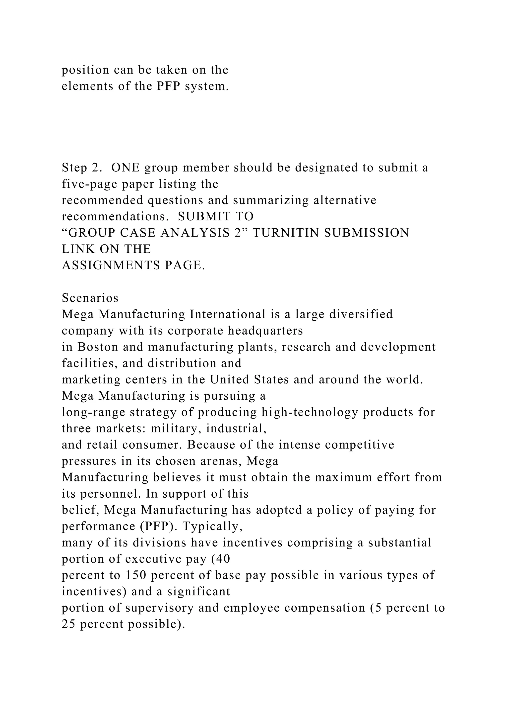 Case Assignment # 2 The Design of a PFP System for Mega Manuf.docx