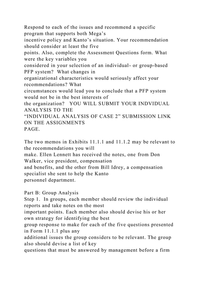 Case Assignment # 2 The Design of a PFP System for Mega Manuf.docx