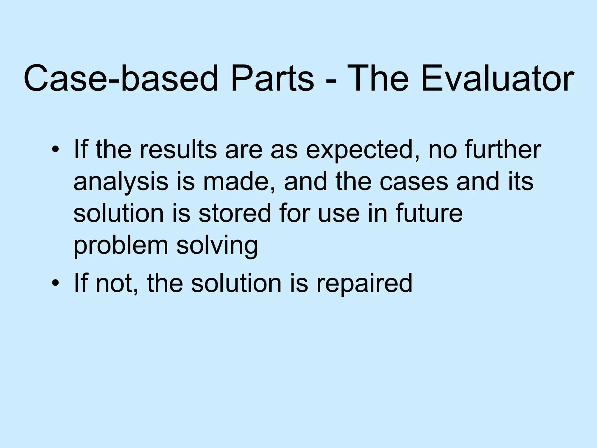 Artificial Intelligence Case Based And Model Based Reasoning Ppt