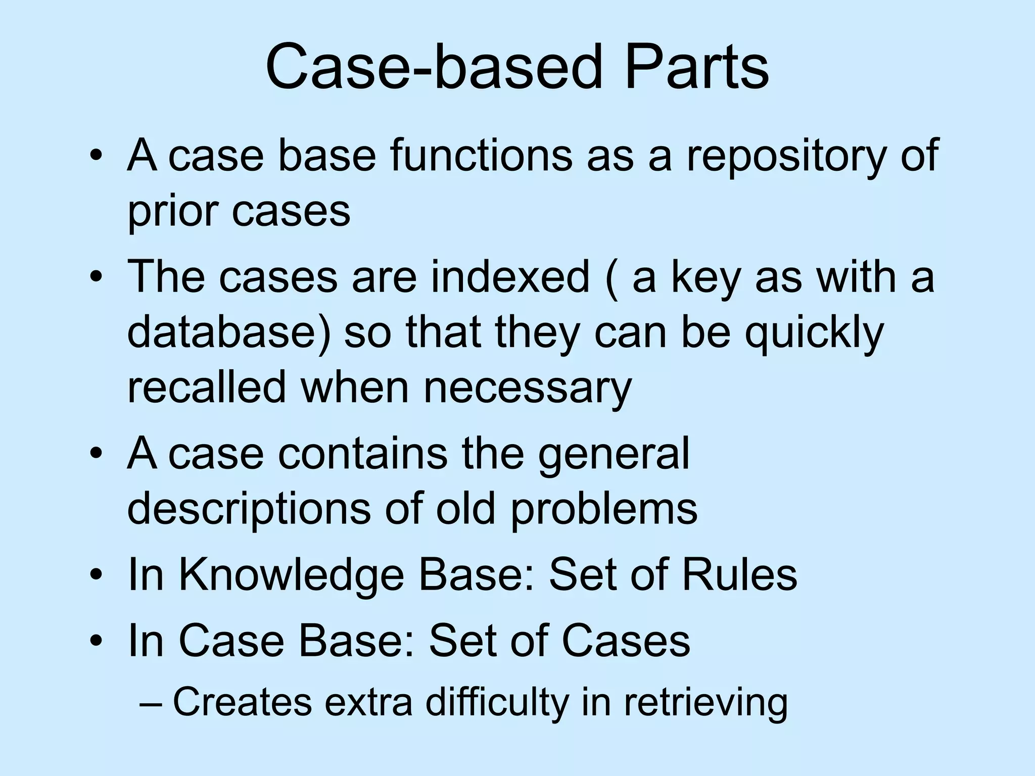 Artificial Intelligence Case Based And Model Based Reasoning Ppt