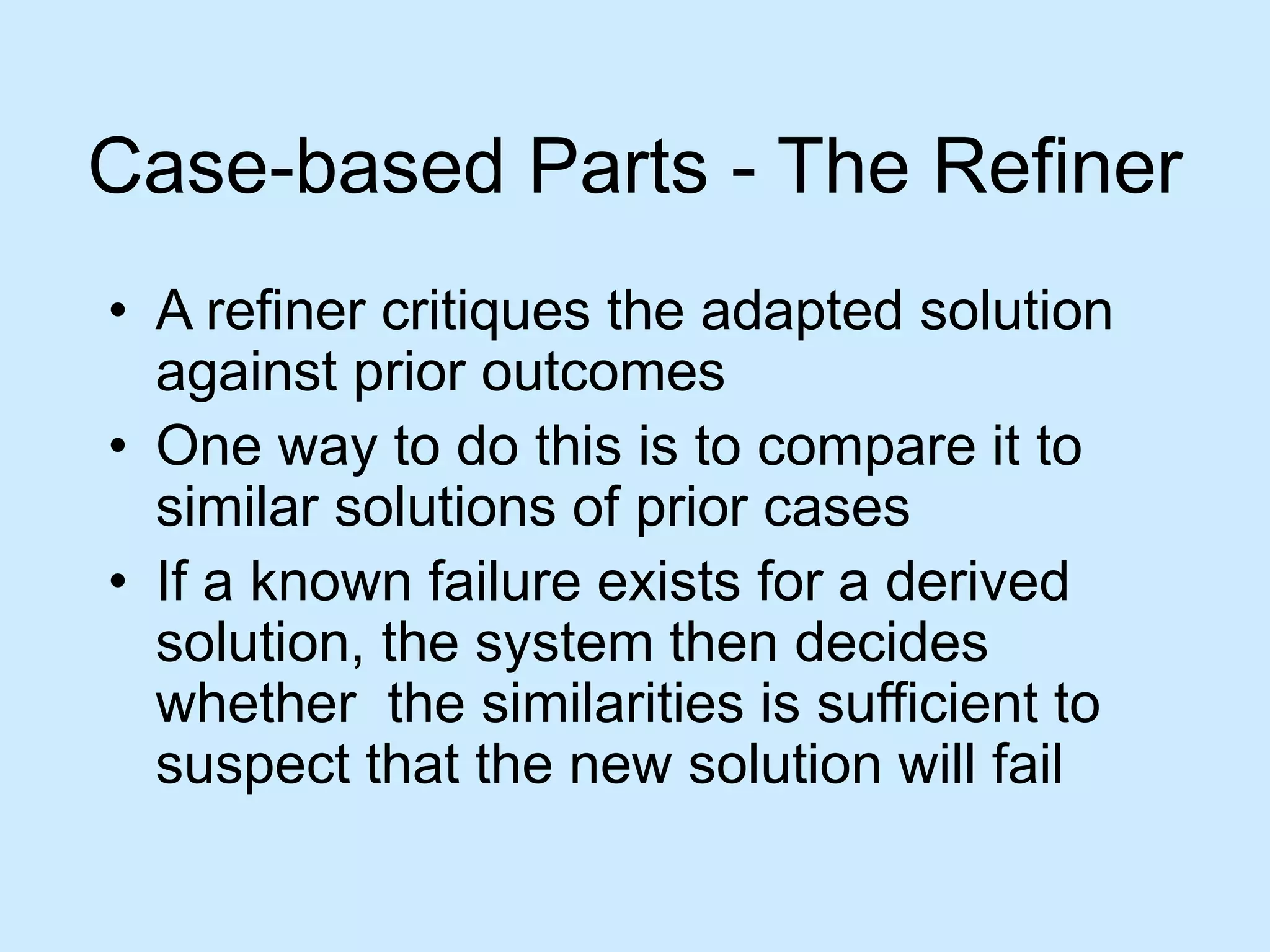 Artificial Intelligence Case Based And Model Based Reasoning Ppt
