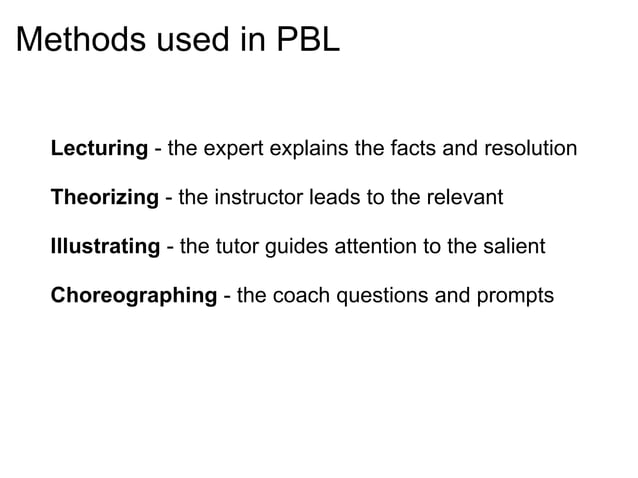 Case Based Problem Based Learning | PPT