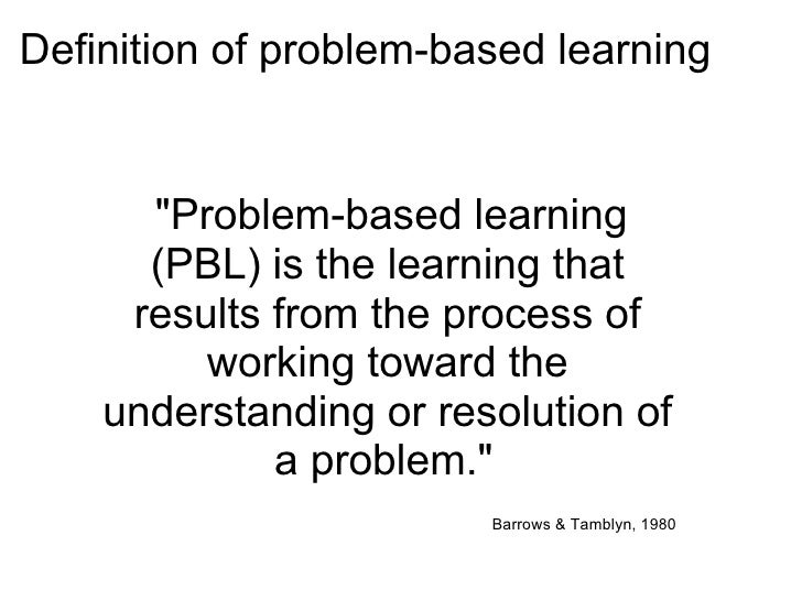 Case Based Problem Based Learning
