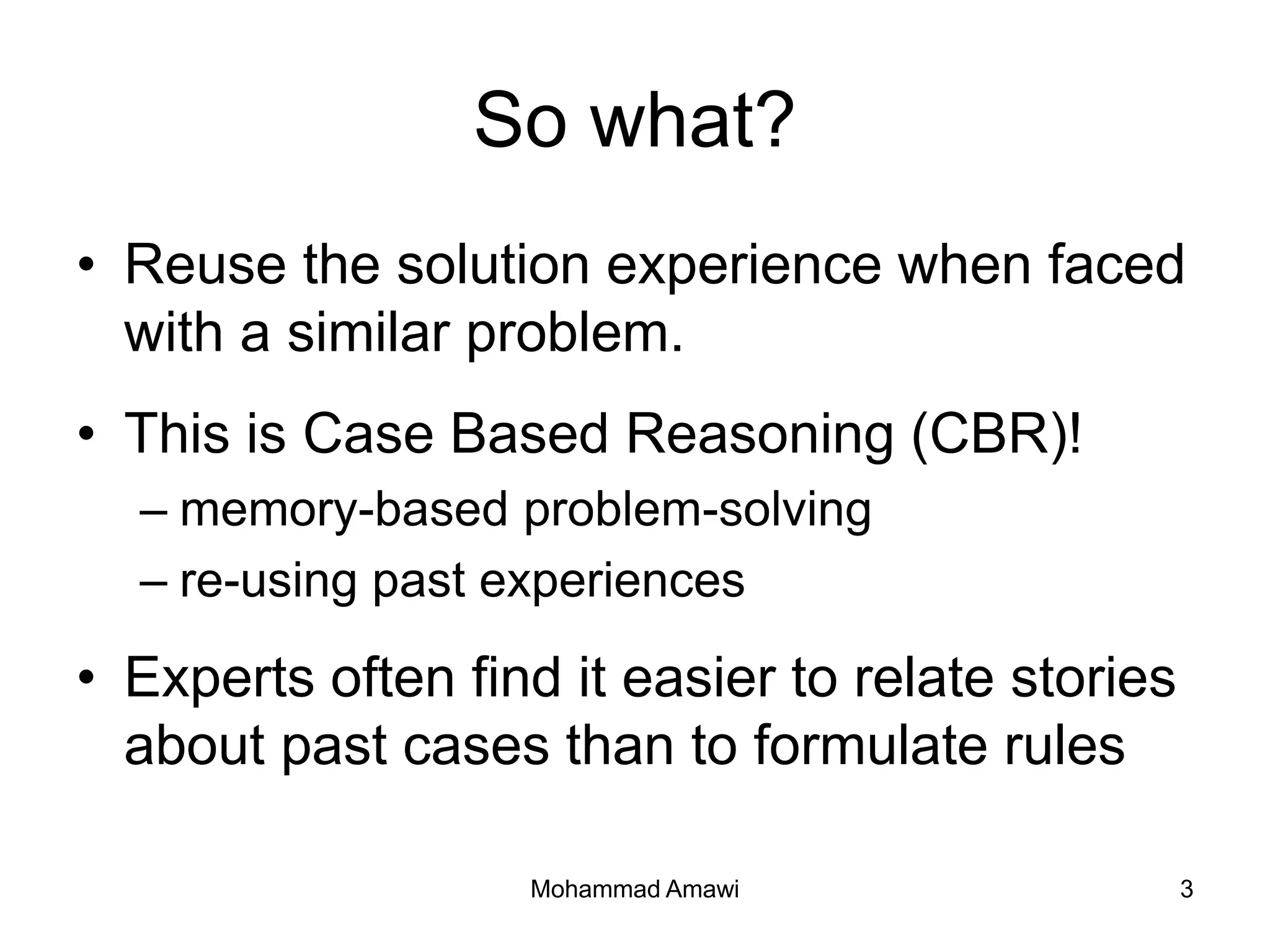 Case based reasoning | PDF