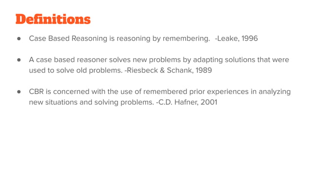 Case Based Reasoning | PDF