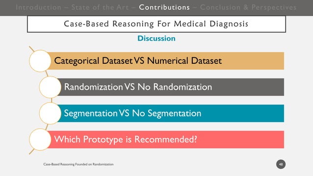 Case based reasoning founded on randomization final | PPT