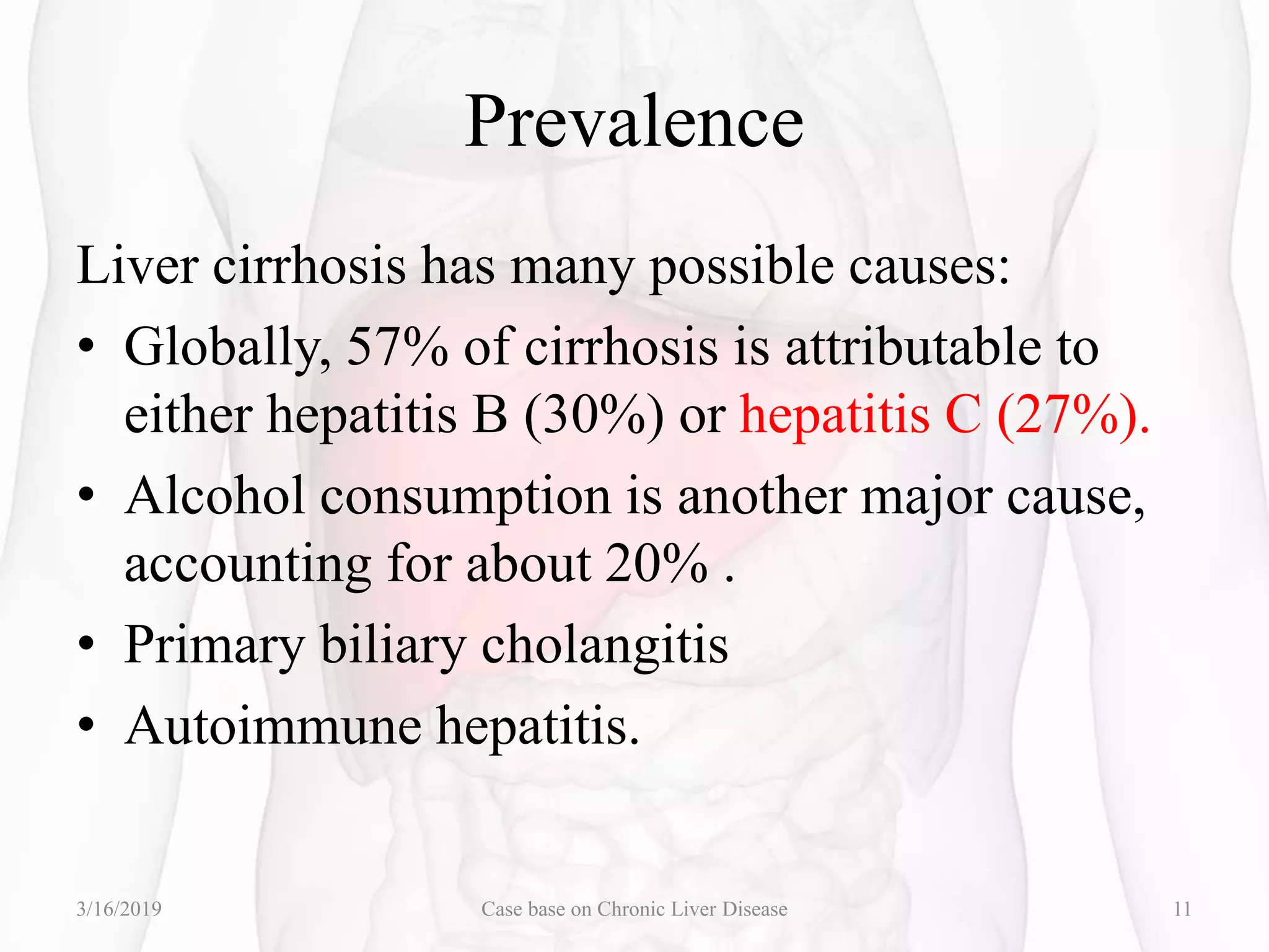 Case base presentation on chronic liver disease | PPTX