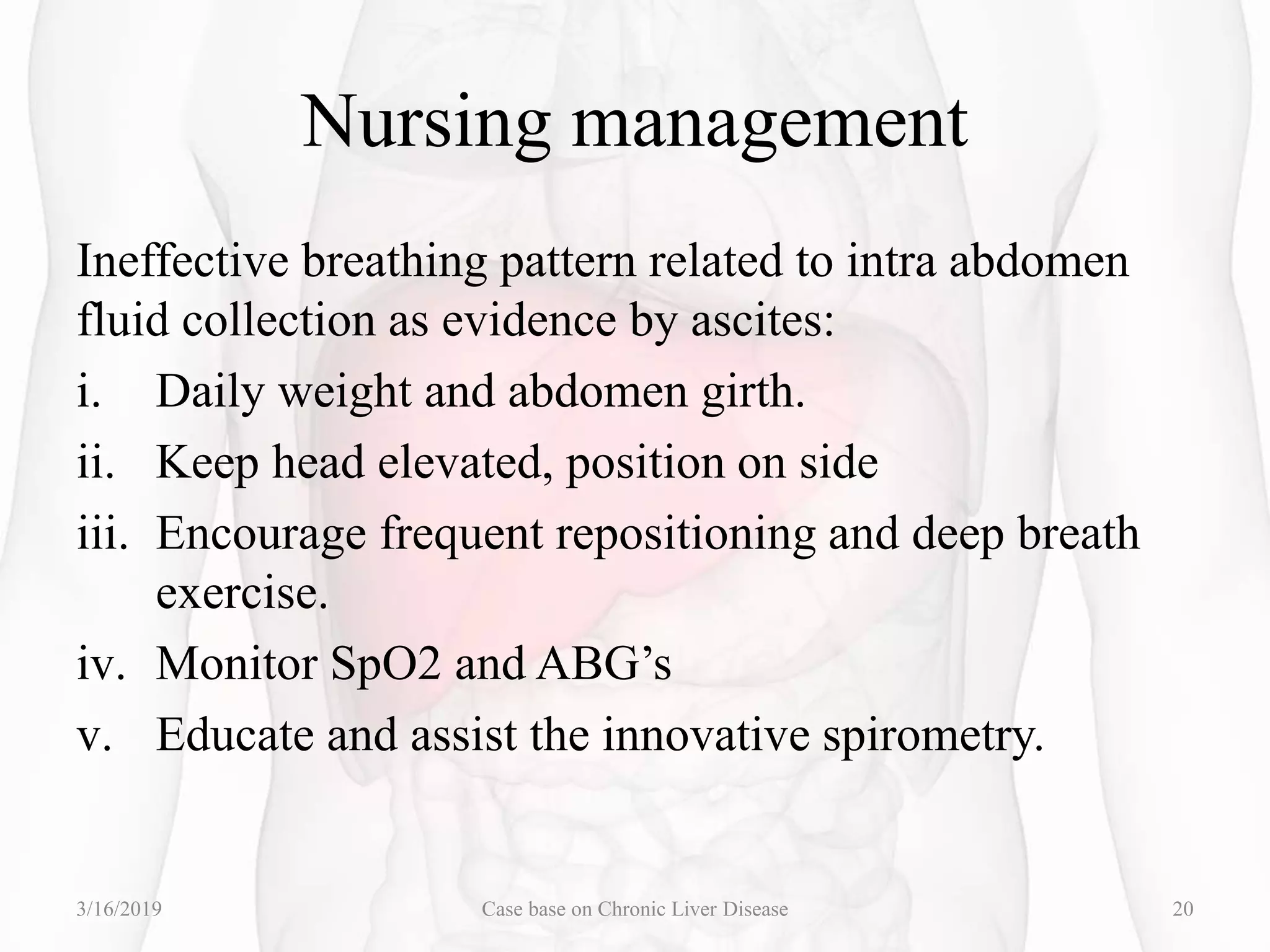 Case base presentation on chronic liver disease | PPTX