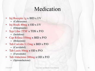 Case base presentation on chronic liver disease | PPTX
