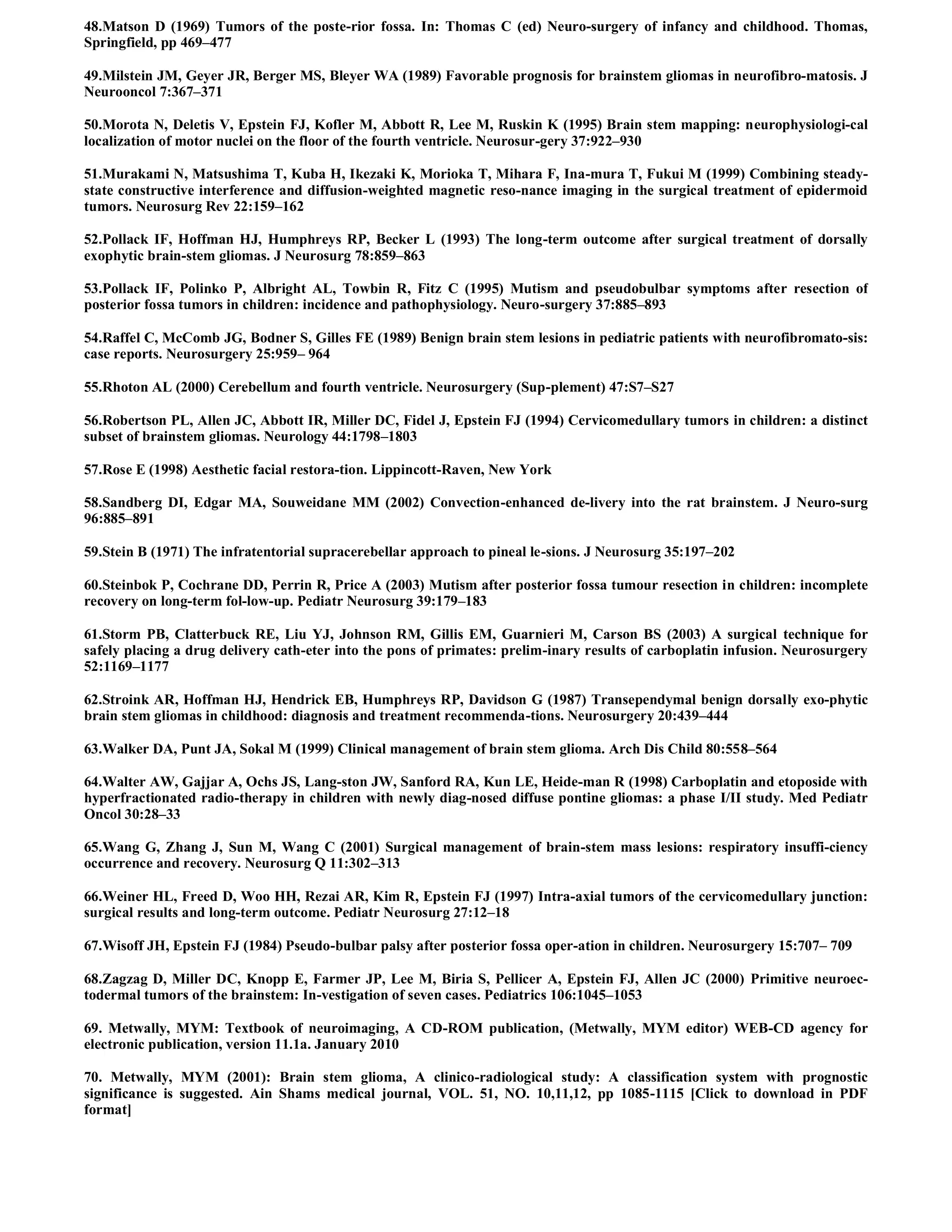 Case record...brain stem glioma | PDF