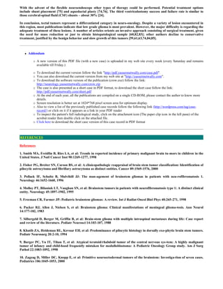 Case record...Tectal plate glioma | PDF