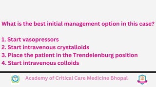 obstetric critical care case scenario for obstetrician | PPTX
