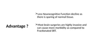 FSRT Fractionated Radiotherapy in Schwannoma | PPTX | Cancer | Diseases ...