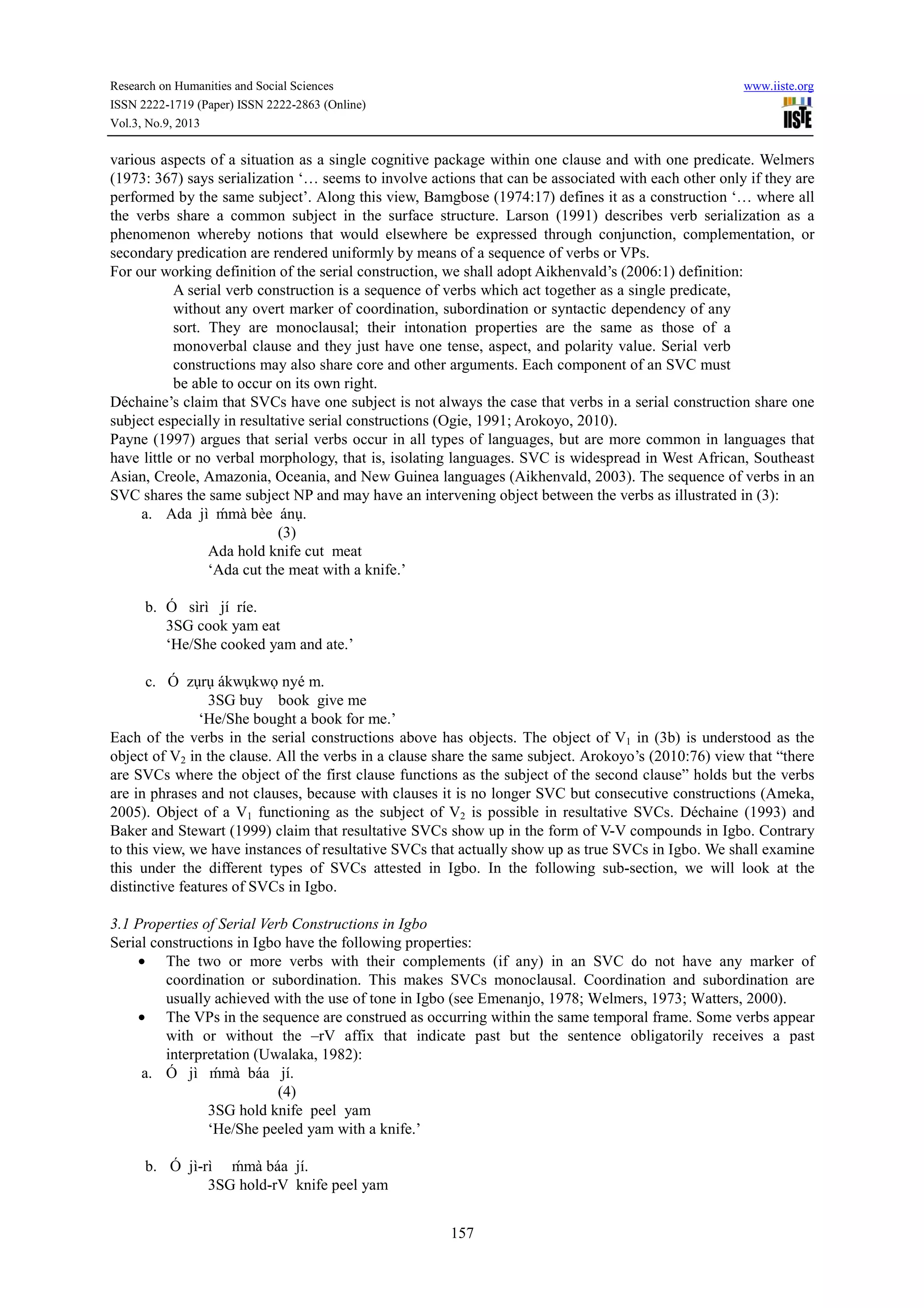 Case checking in igbo serial verb constructions | PDF | Programming Languages | Computing