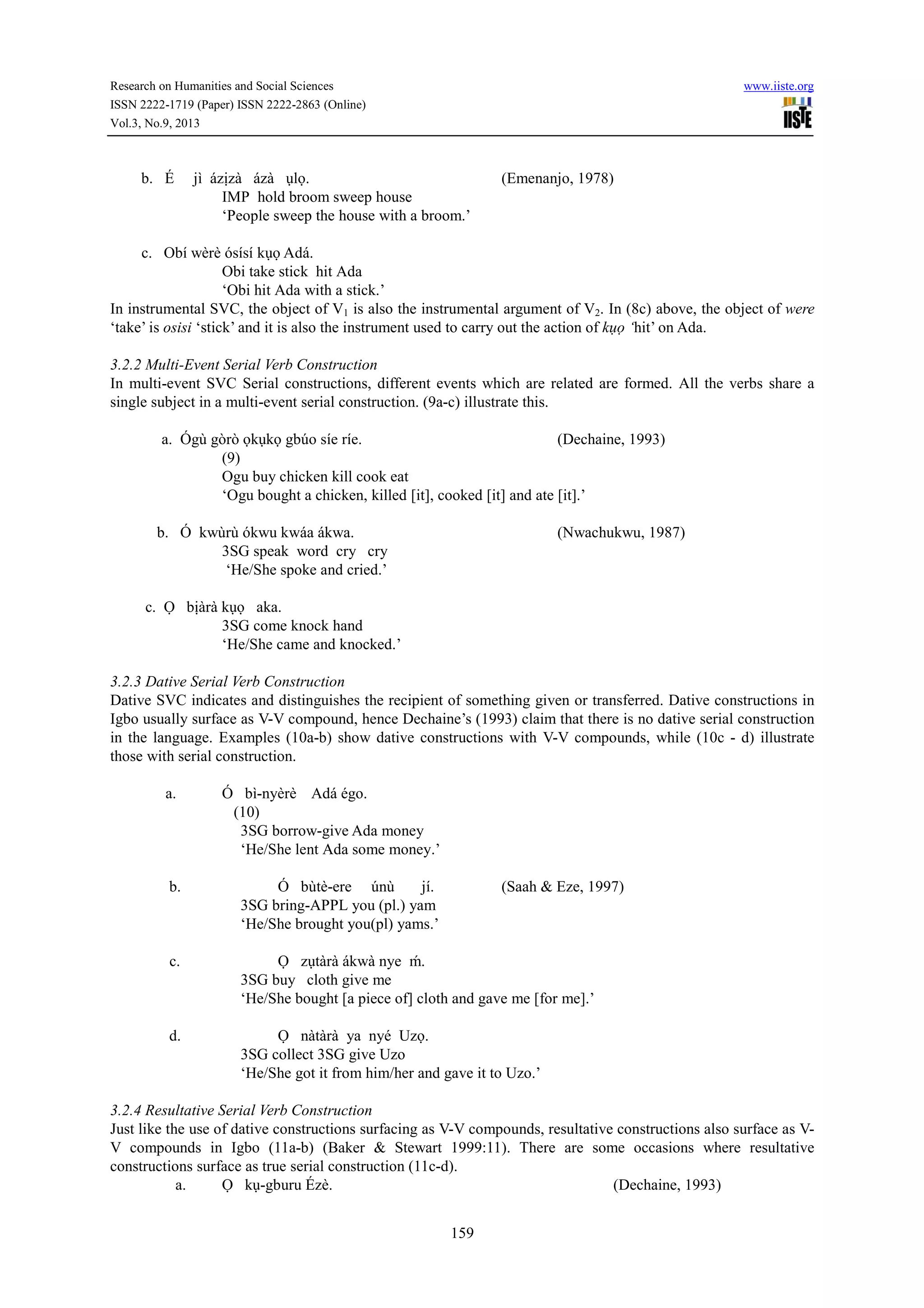 Case checking in igbo serial verb constructions | PDF | Programming Languages | Computing