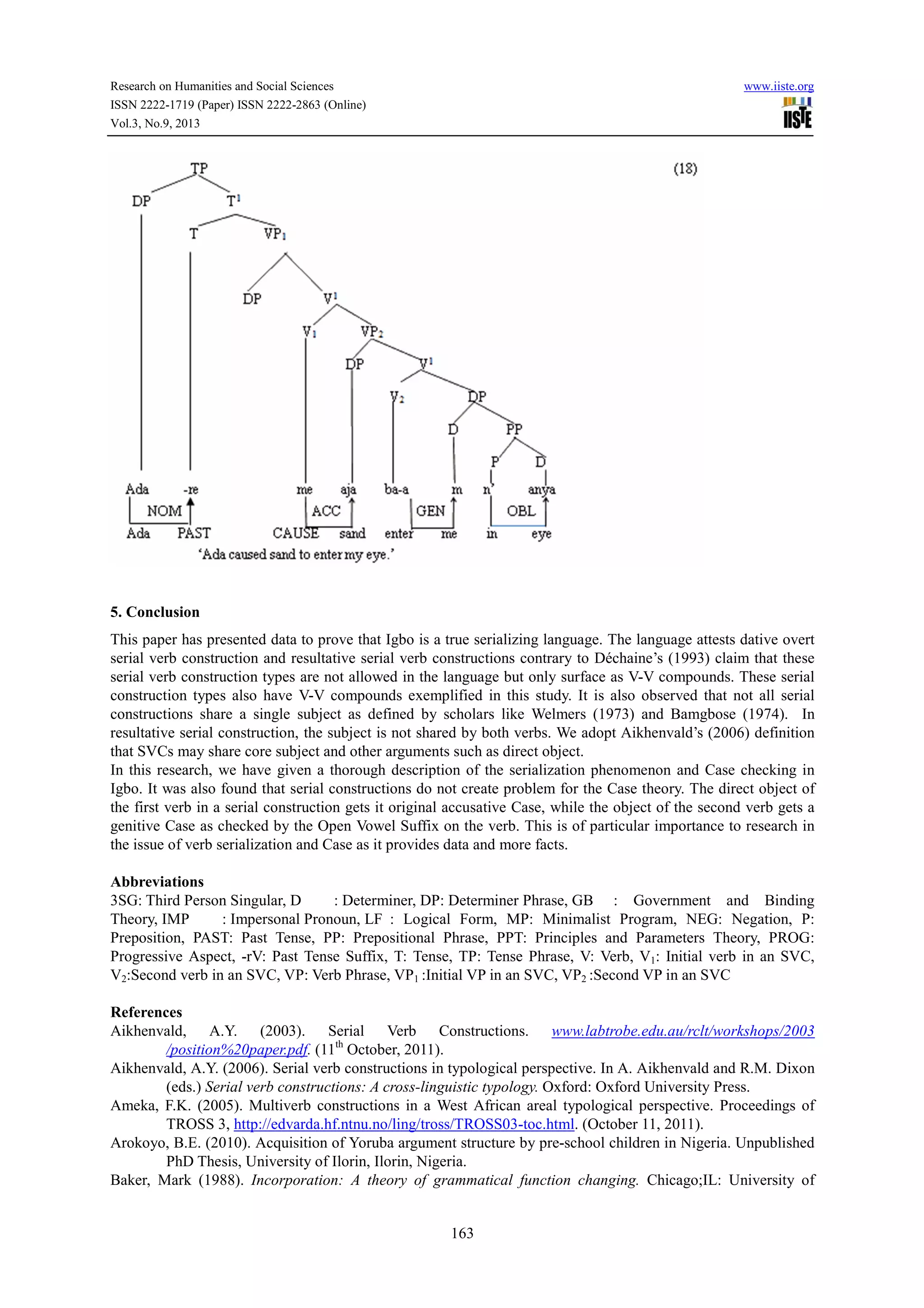 Case checking in igbo serial verb constructions | PDF | Programming ...
