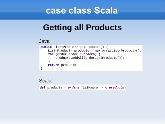 Case class scala | ODP | Programming Languages | Computing