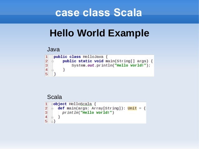 Case Class Scala