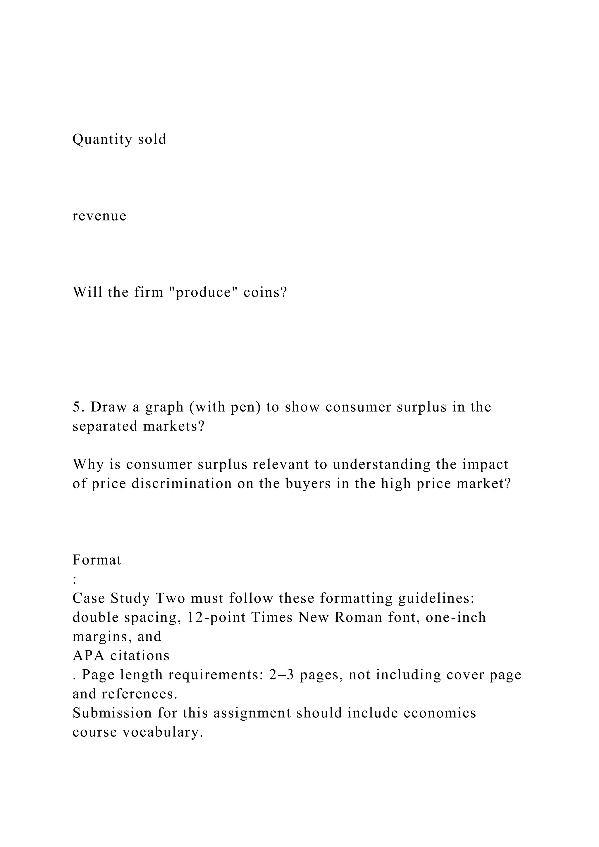 CasECO 520 Case Study Two Pricing Coins Guidelines and Rubric.docx