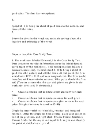 CasECO 520 Case Study Two Pricing Coins Guidelines and Rubric.docx