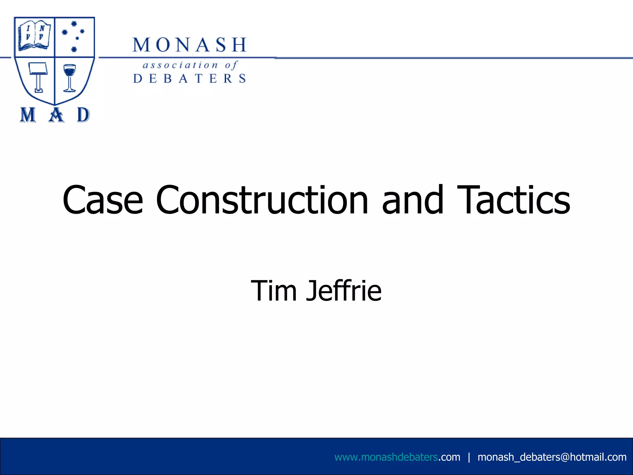 Case Construction Tactics | PPT