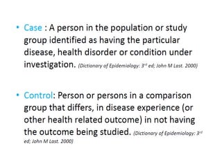 Epidemiological_Case_Control_Study_Design | PPT
