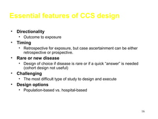 Epidemiological_Case_Control_Study_Design | PPT