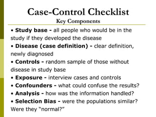 Case Control Studies | PPT