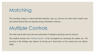 Case Control Study Design | PPTX