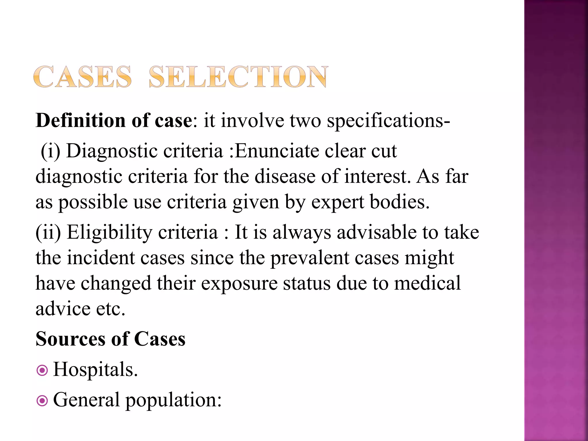 Case control & cohort study | PPTX