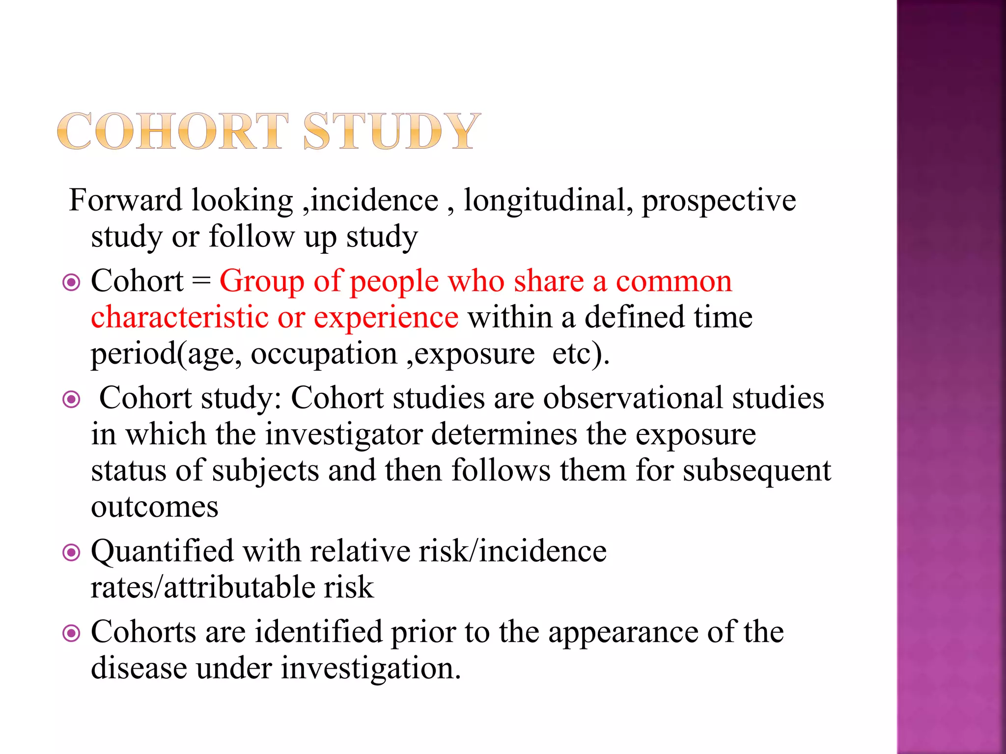 Case control & cohort study | PPTX