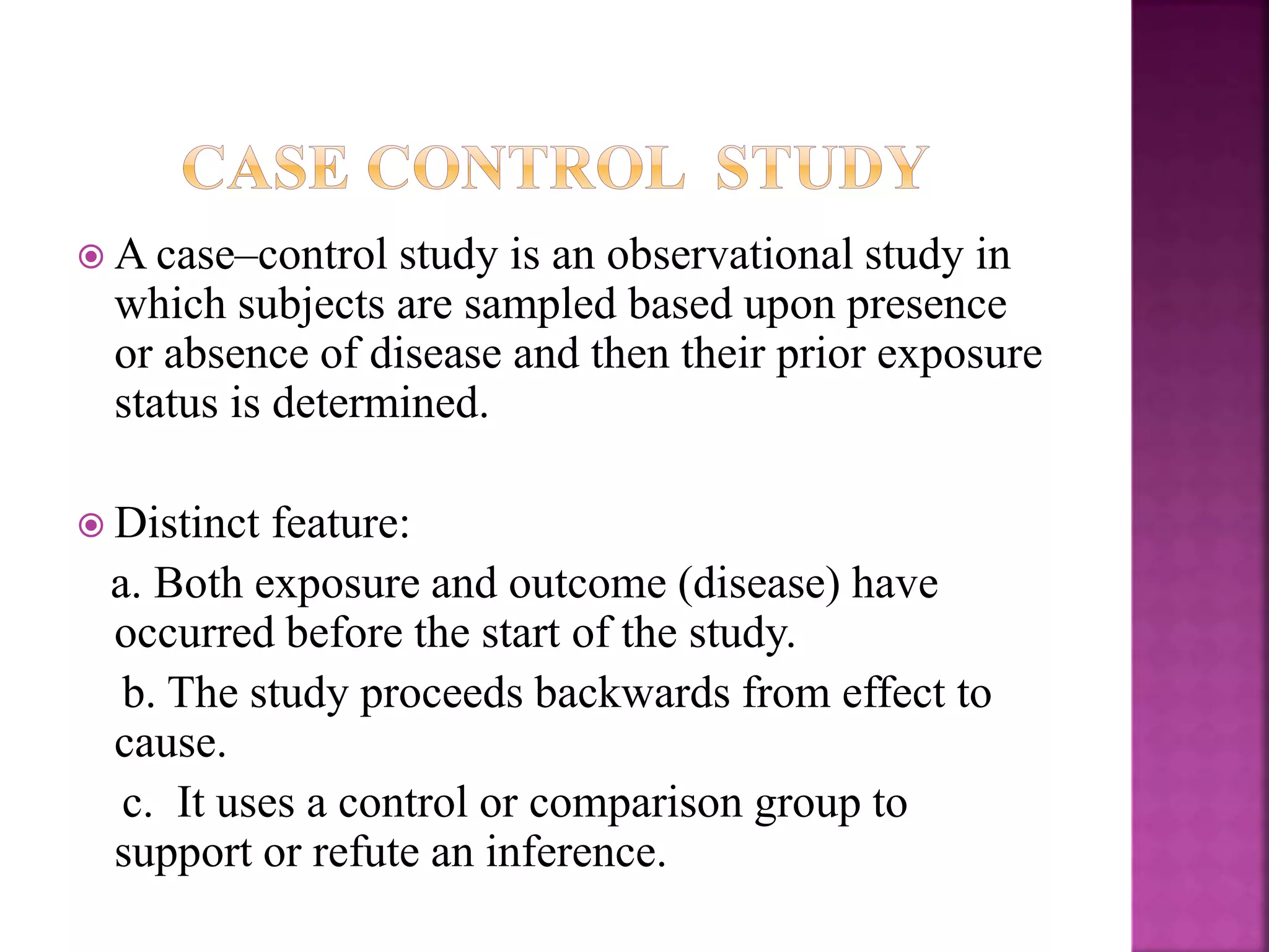 Case control & cohort study | PPTX