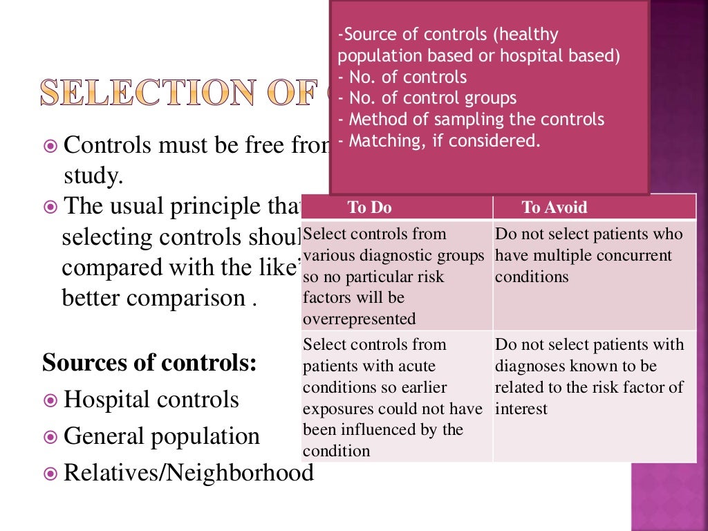 Case control & cohort study