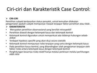 Case control epidiomologi | PPT