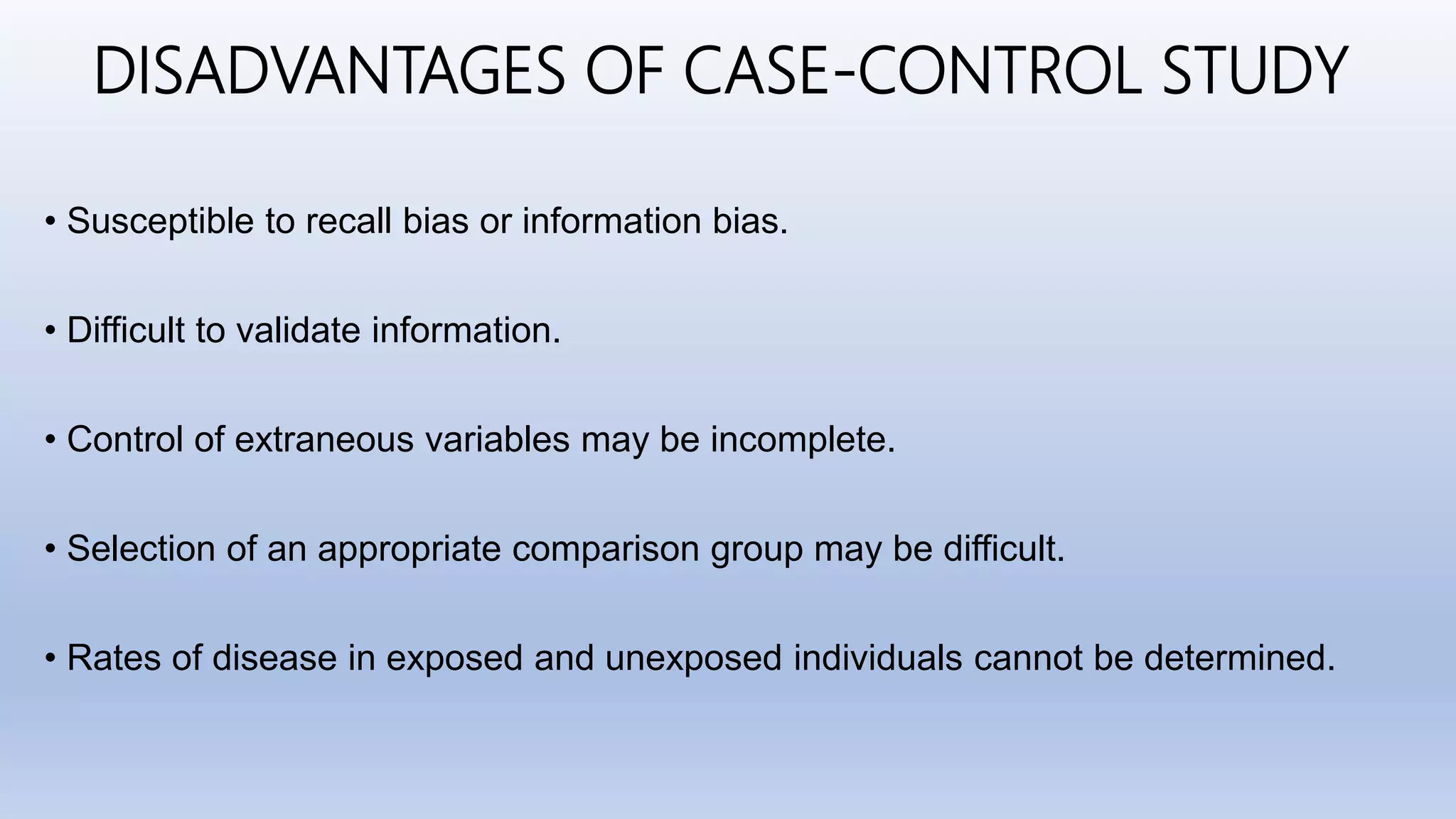 Case control studies and cohort studies | PPTX