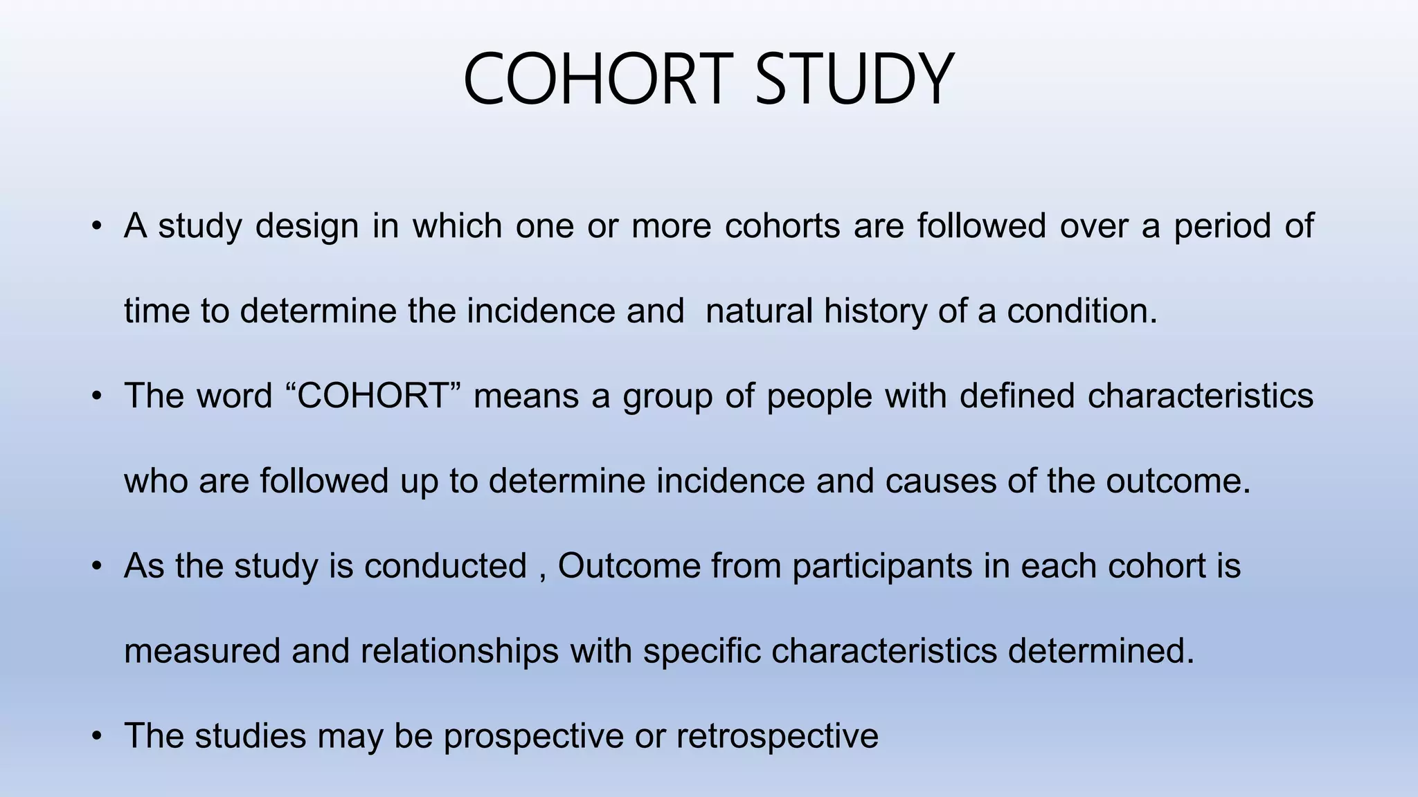 Case control studies and cohort studies | PPTX