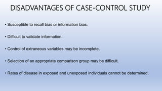 Case control studies and cohort studies | PPTX