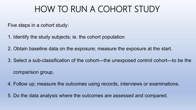 Case control studies and cohort studies | PPTX | Cancer | Diseases and Conditions