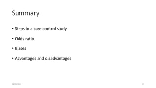 Case control study | PPTX