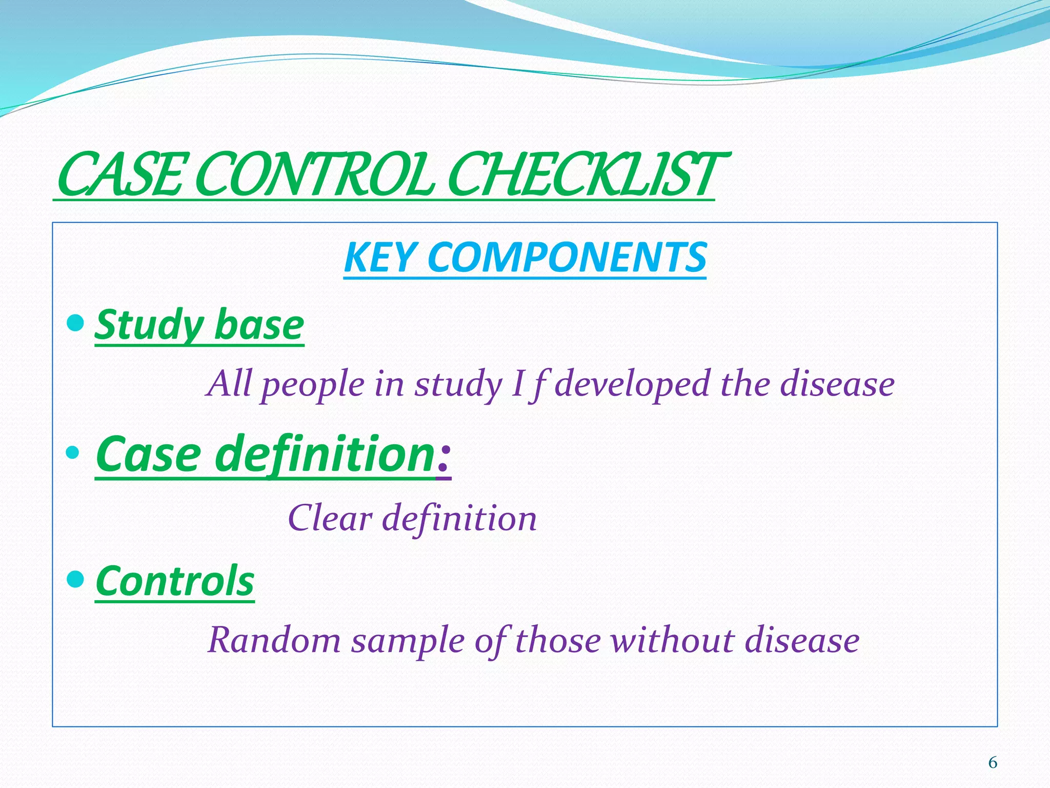 Case Control Study | PPTX