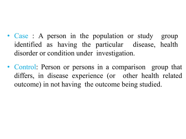 Case control study | PPTX | Lung and Respiratory Health | Diseases and ...