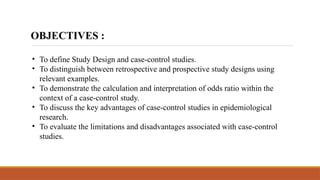 epidemiology case control study for des | PPTX