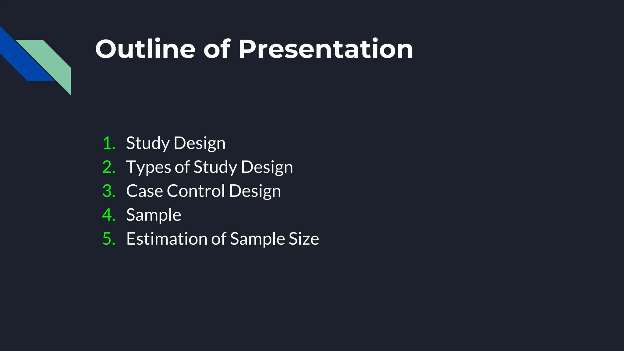 study design Case Control Study , sample size estimation.pptx