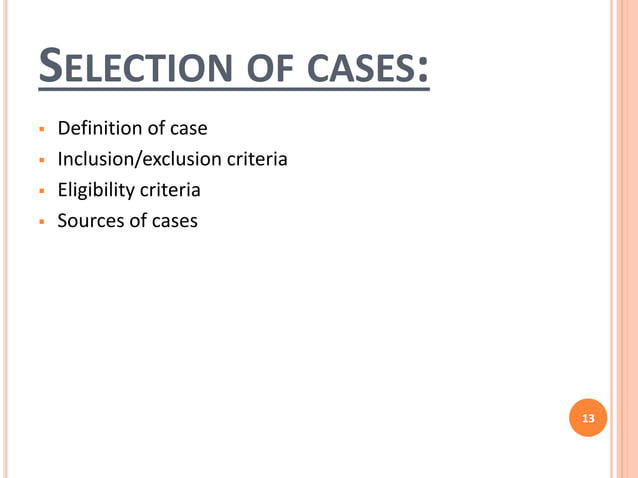 Case Control Study (ANALYTICAL EPIDEMIOLOGY) | PPTX