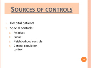 Case Control Study (ANALYTICAL EPIDEMIOLOGY) | PPTX