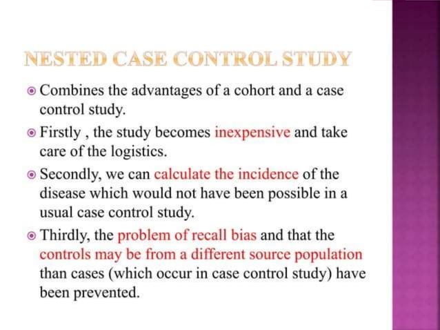 Case Control Study Presentation & case-control study methodologies | PPTX