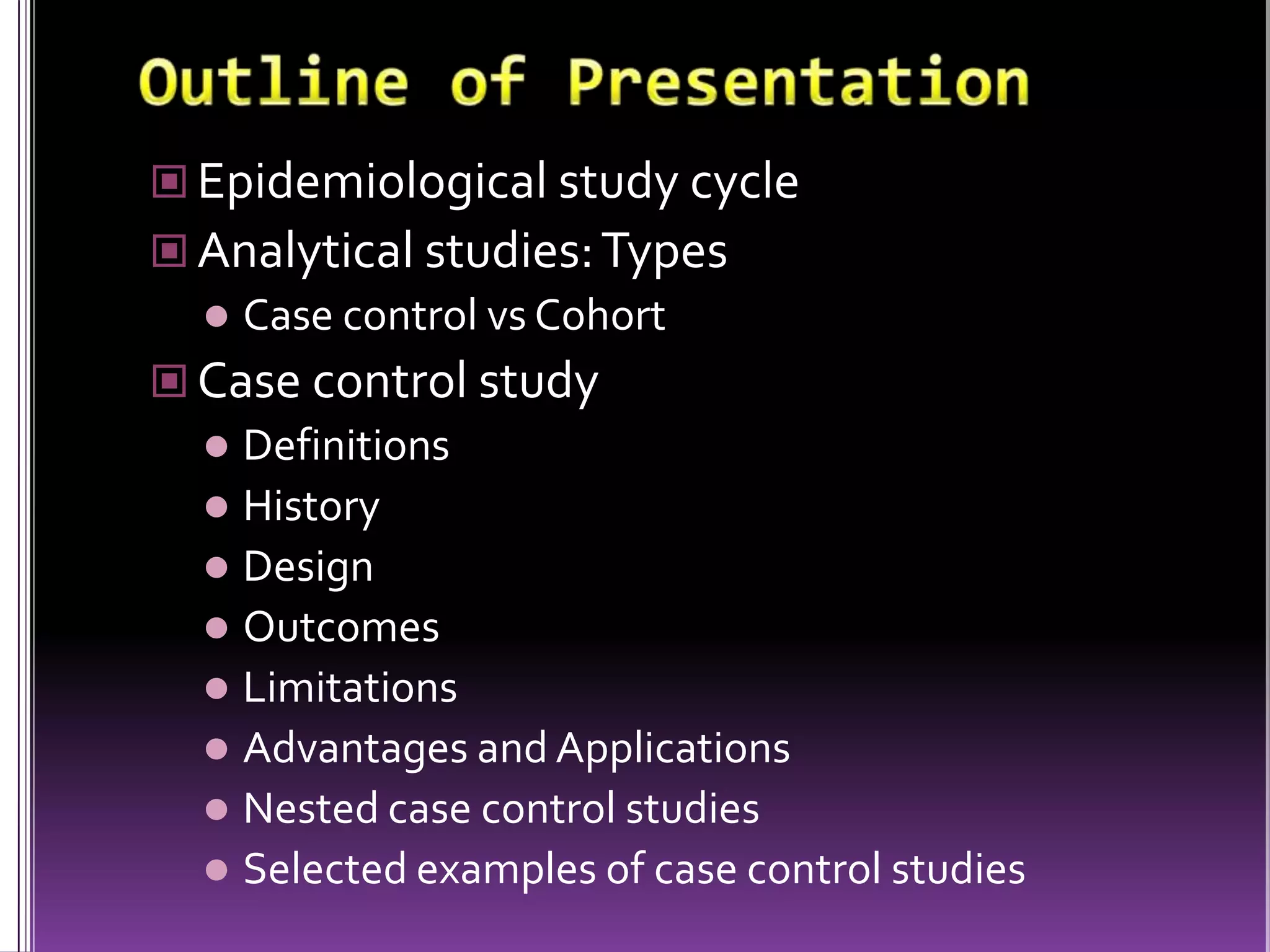 Case control study | PPTX